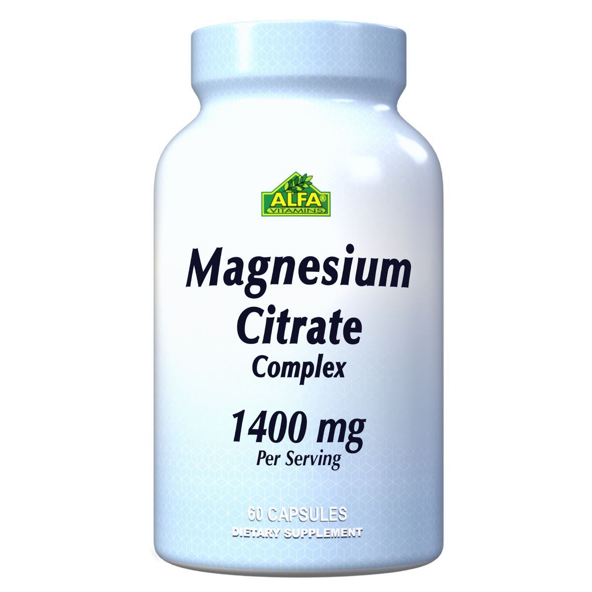 Magnesium Citrate Complex 1400 mg - 60 Capsules – Alfa Vitamins Store
