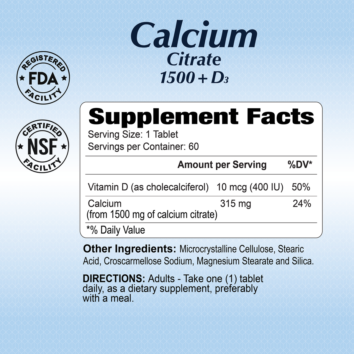 Calcium with Vitamin D - 100 Tablets – Alfa Vitamins Store