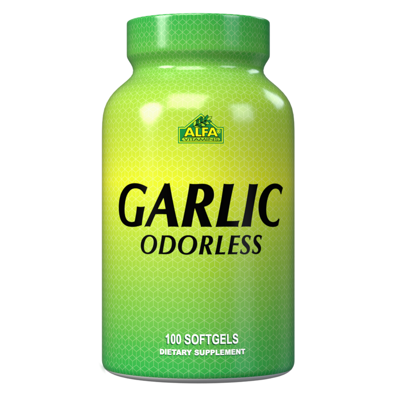 Garlic (Odorless) 2000 mg 100 softgels – Alfa Vitamins Store