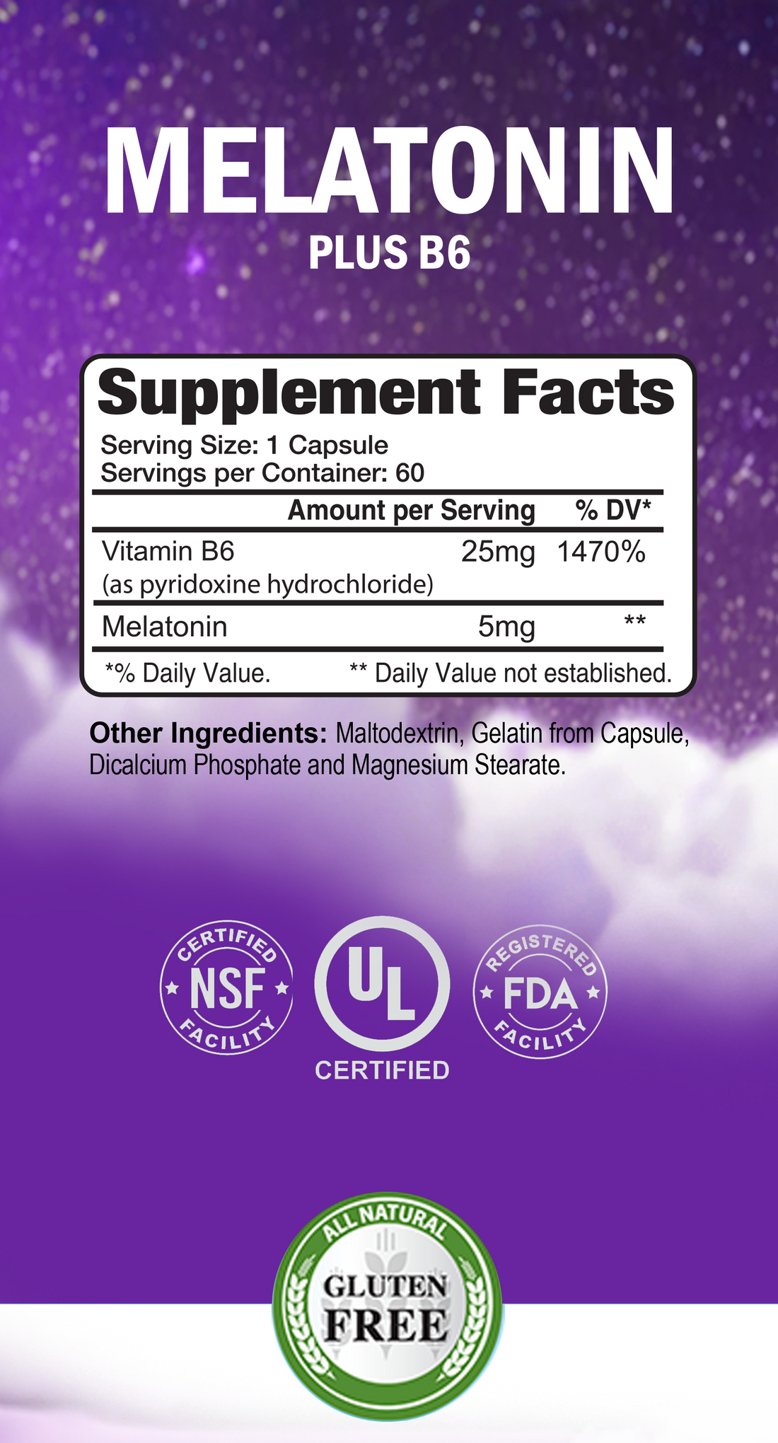 Melatonin 3mg / Plus B-6 – Alfa Vitamins Store