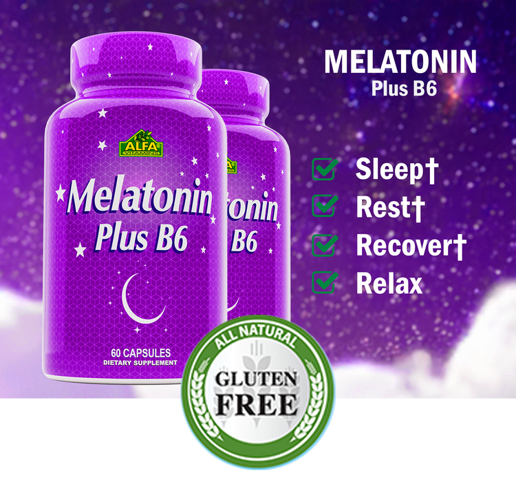 Melatonin 3mg / Plus B-6 – Alfa Vitamins Store