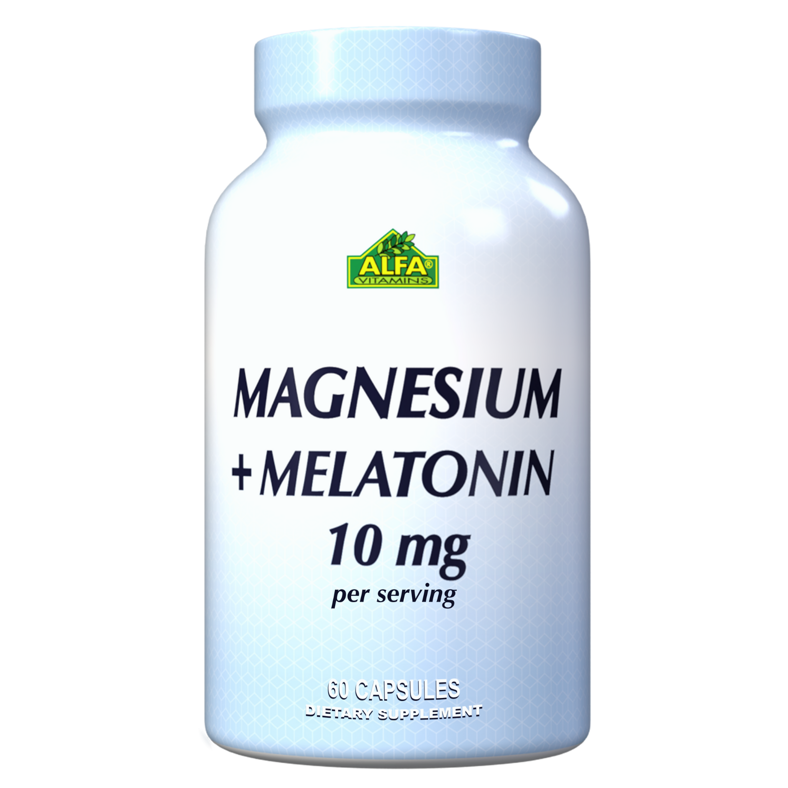 Magnesium Plus Melatonin 10mg - 60 capsules – Alfa Vitamins Store