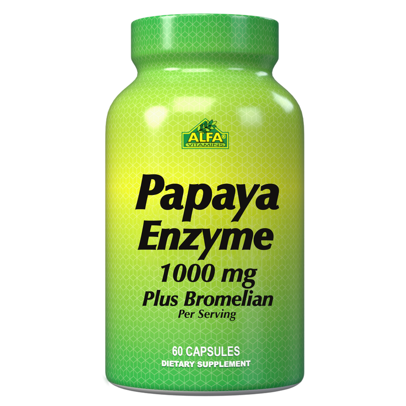 Papaya Enzyme / Natural Digestive Enzymes Supplement – Alfa Vitamins Store