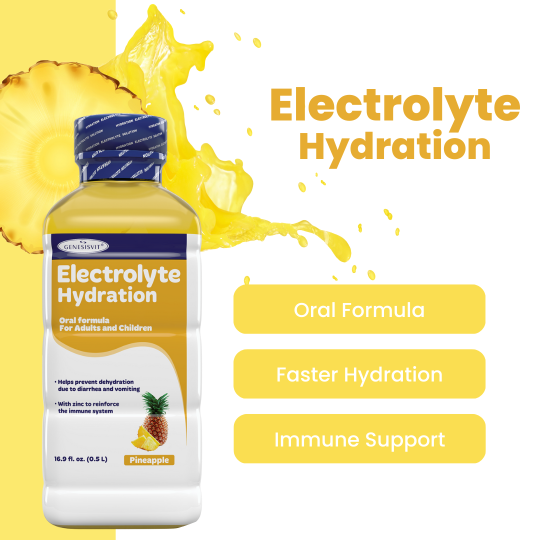 Genesisvit® Electrolyte Solution 16.9 fl oz each - 12 Pack (Pineapple ...