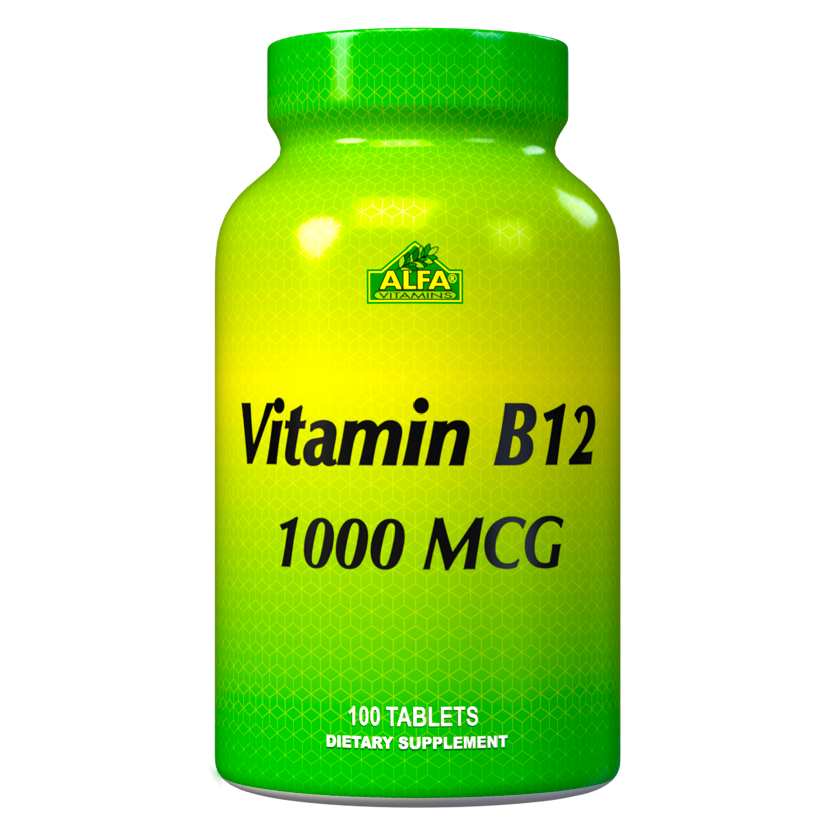 Vitamin B12 Supplement 1000 mcg 100 tablets – Alfa Vitamins Store