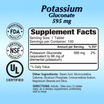 Potassium Gluconate 595mg 100 Tabs – Alfa Vitamins Store