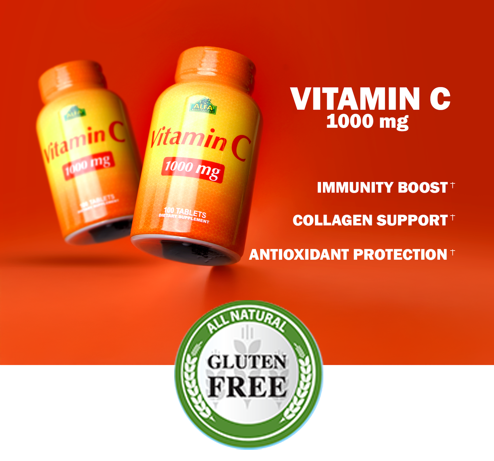 Vitamin C 1000 mg 100 Capsules – Alfa Vitamins Store