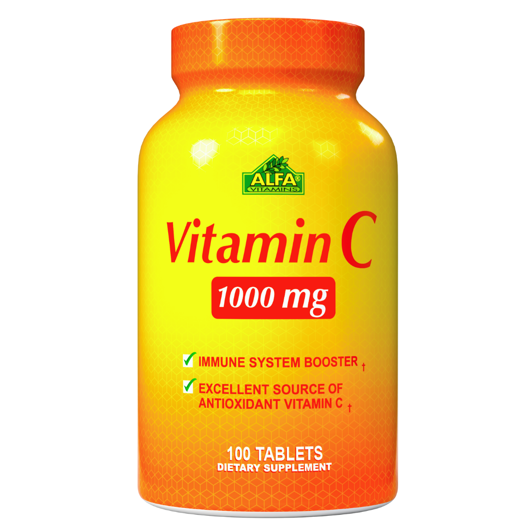 Vitamin C 1000 mg 100 Capsules – Alfa Vitamins Store