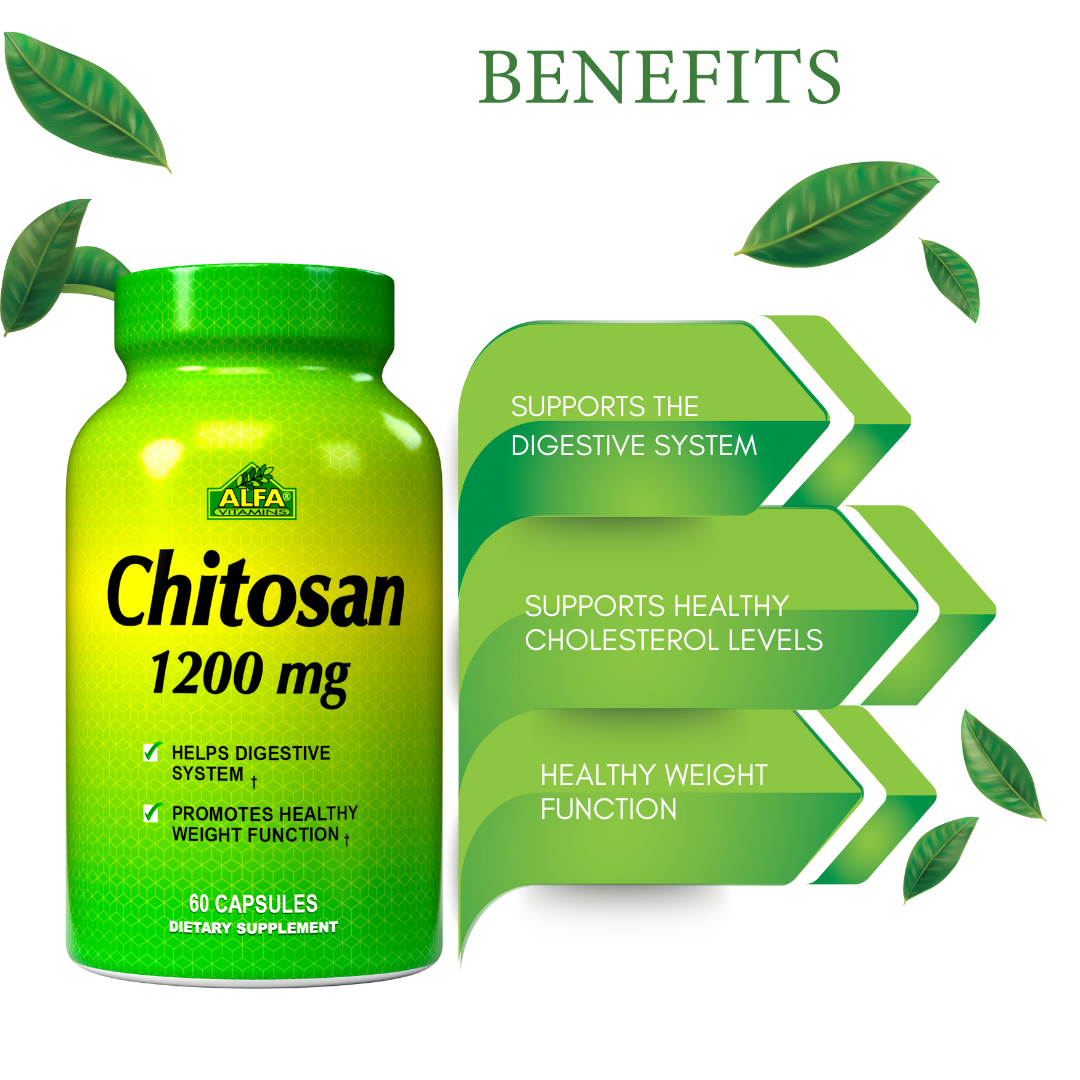 Chitosan 600 mg - 60 capsules – Alfa Vitamins Store